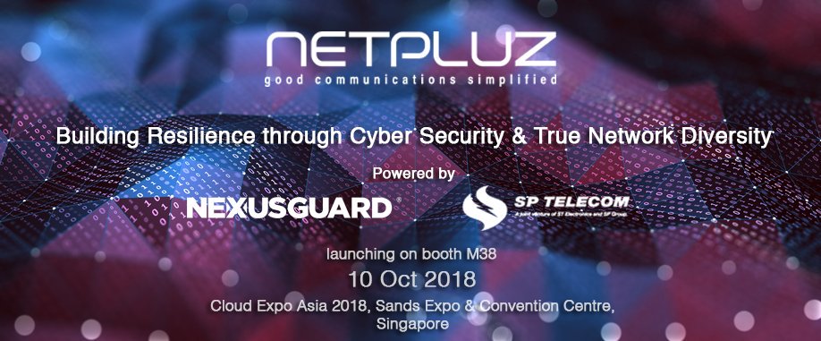 Netpluz as Gold Sponsor at Cloud Expo Asia Singapore 2018 - Netpluz ...